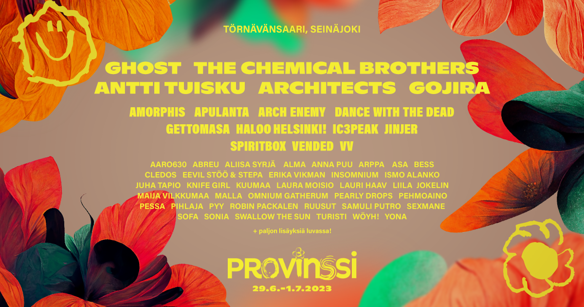35 new acts to Provinssi! | Provinssi 2026